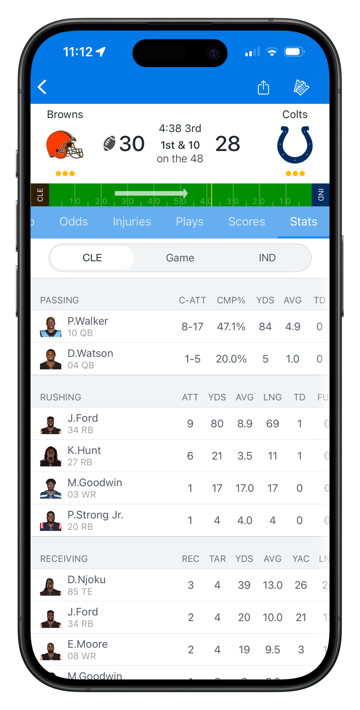 Nfl live scoreboard store