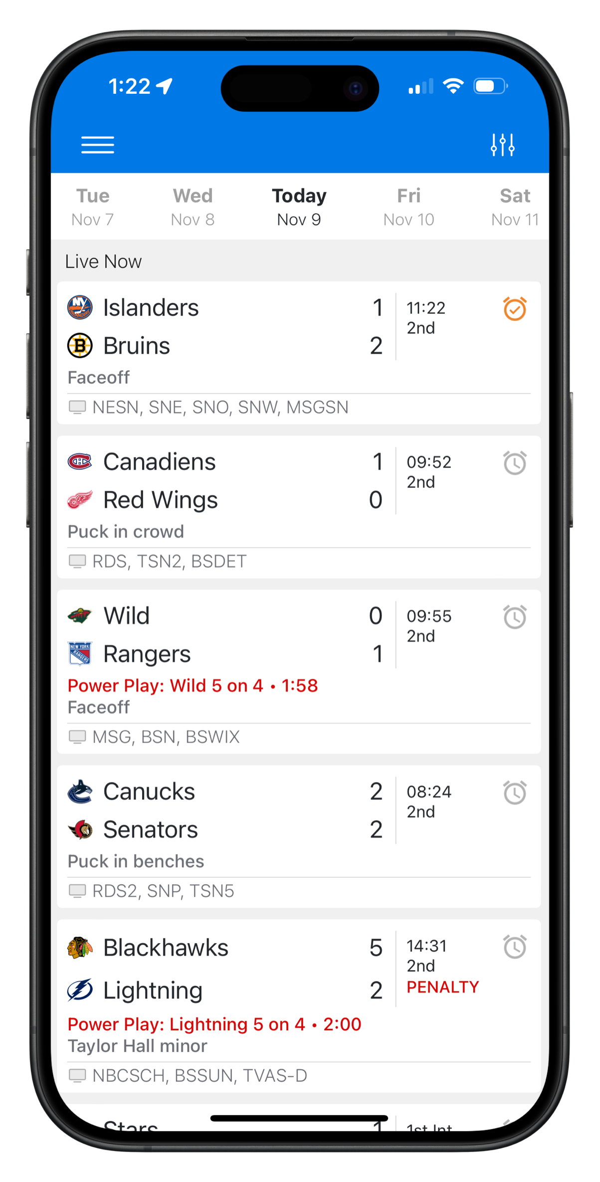 Nhl live scores store